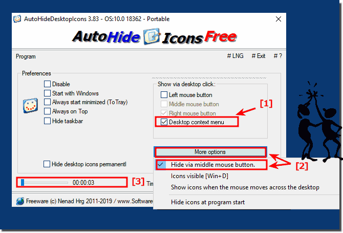 Hide desktop icons automatically on Windows 10, 8.1, 7 ....! Hide desktop icons automatically on Windows 10, 8.1, 7 ....!